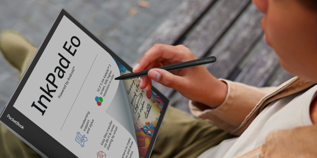 PocketBook InkPad Eo: kraftfull 10,3-tums e-note med en färg E Ink ...